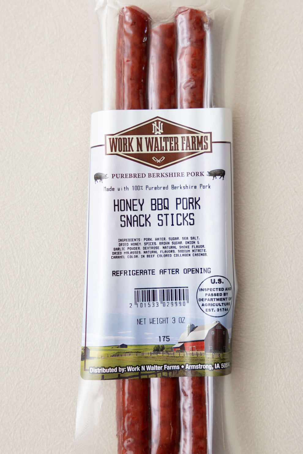 Honey BBQ Snack Stick – Work 'N' Walter Farm